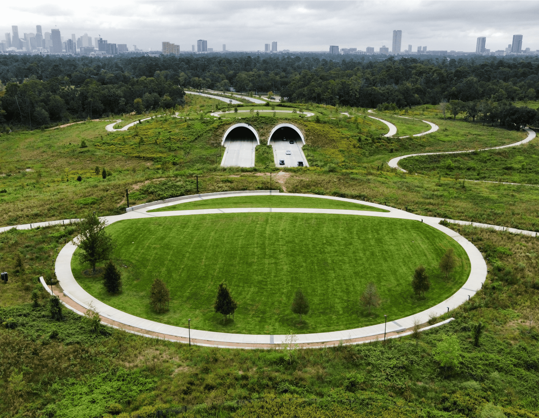 Kinder Land Bridge | Iconic Prairie Bridge at Memorial Park